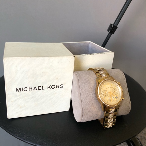 MICHAEL Michael Kors | Jewelry | Authentic Michael Kors Gold Diamond ...